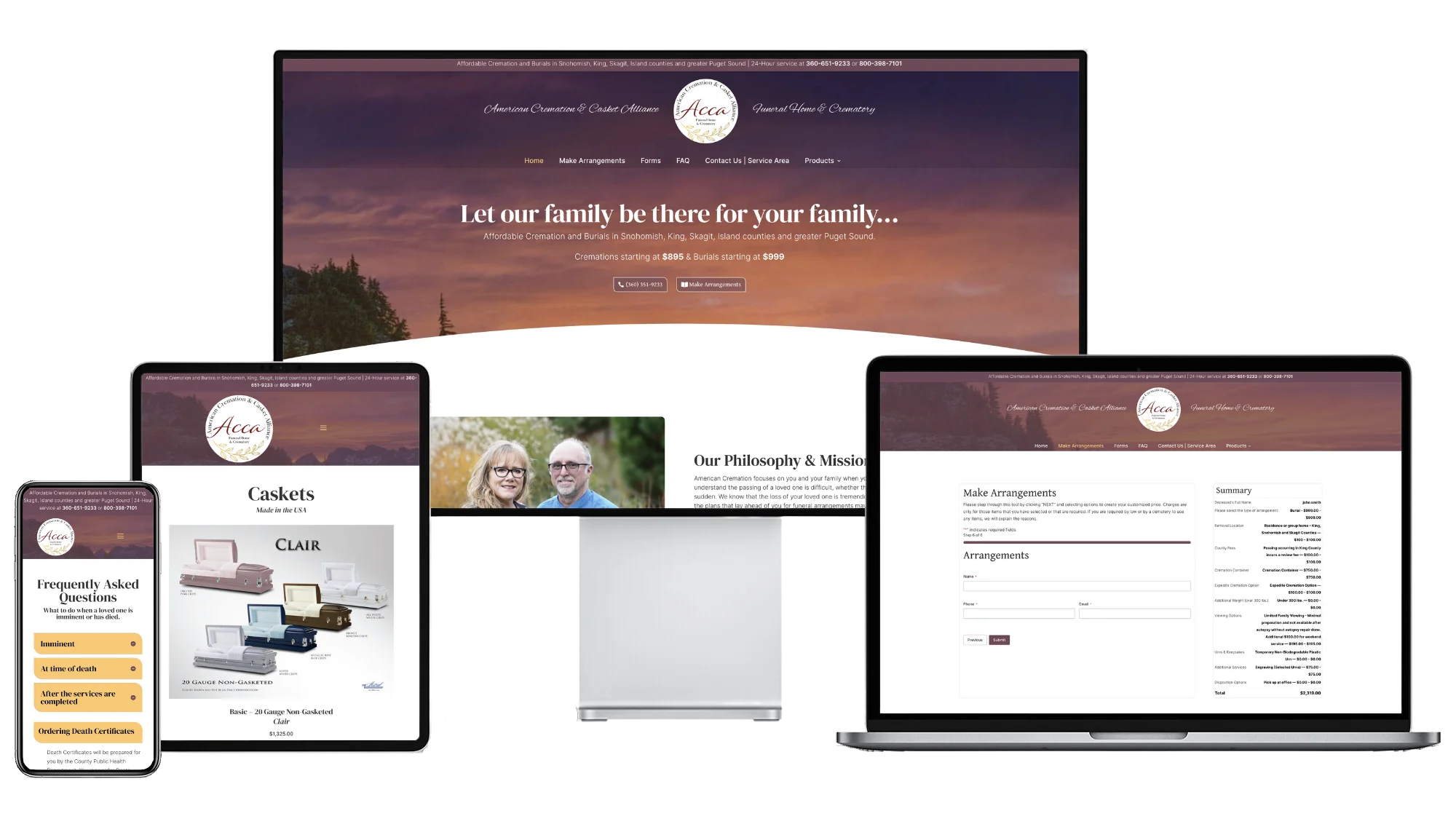 Case Study: American Cremation - Seattle & Everett Washington | FDGweb